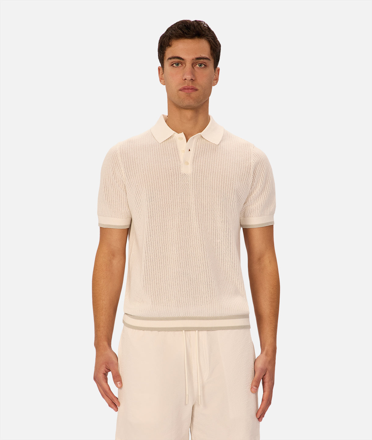 The Serrano Polo - Chalk / Duck Egg – Industrie AU