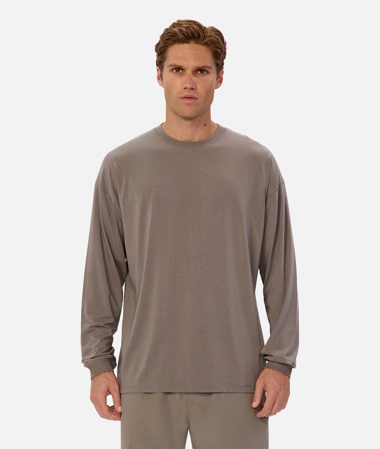 The Freeman Long Sleeve Tee - Basil – Industrie Clothing Pty Ltd