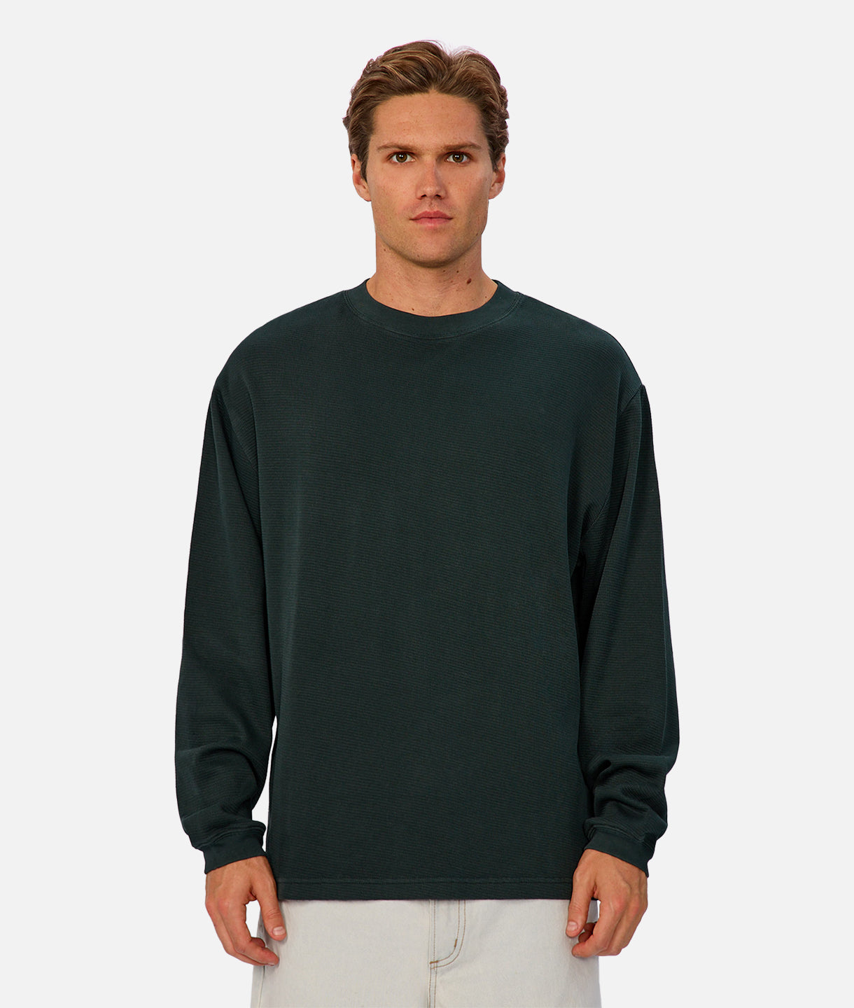 The Marlon Long Sleeve Tee - Rich Green – Industrie AU