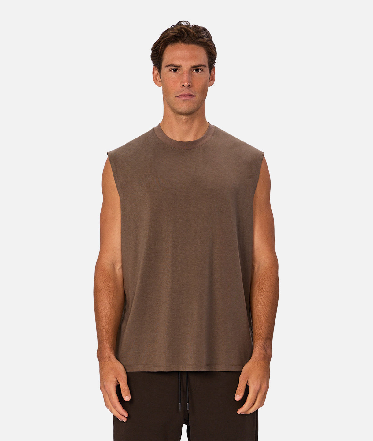 The Freeman Sleeveless Tee - Mocha – Industrie AU