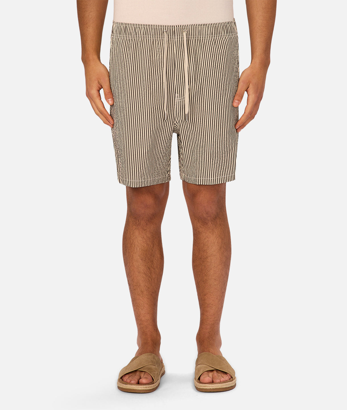 The Coressia Swim Trunk - Dark Sage/Vanilla – Industrie AU